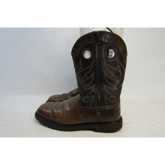 Ariat | Shoes | Ariat Mens Size 5 D Brown Leather Buckaroo Steel Toe ...